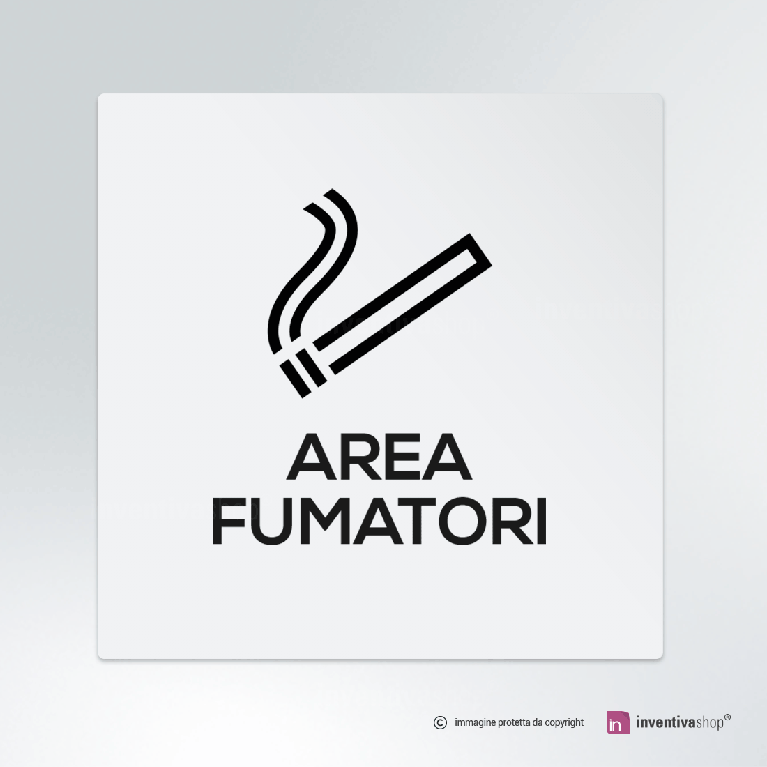 Cartello Area fumatori