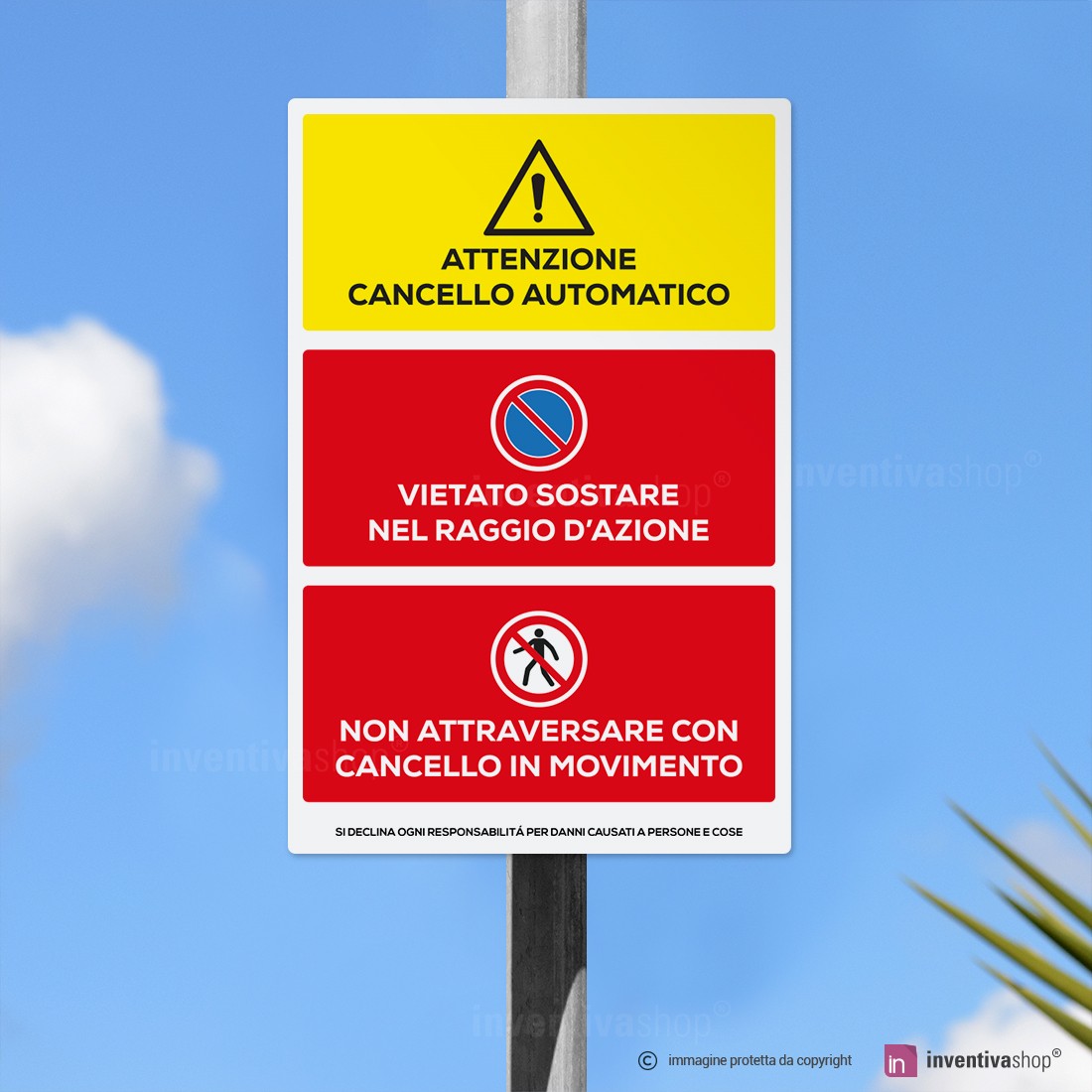 Cartello Cancello automatico