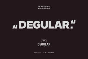 10 Font Adobe più trendy per insegne originali.
