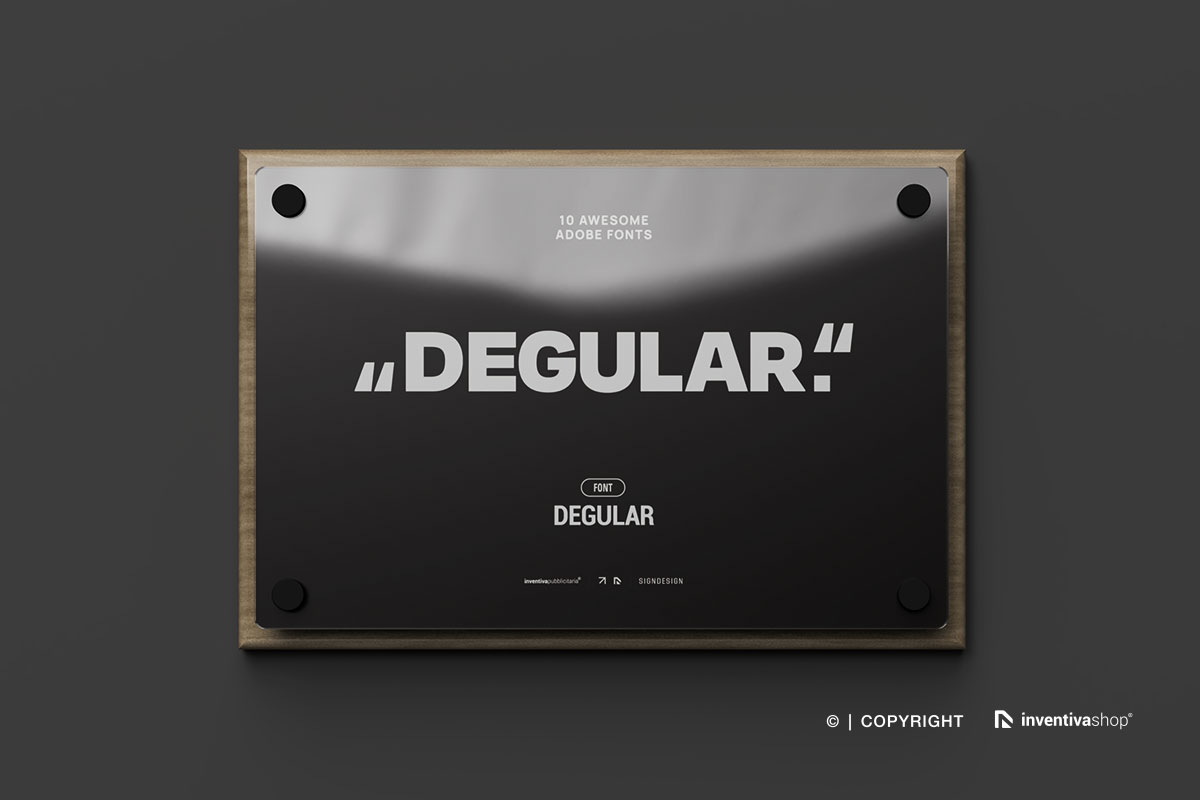10 Font Adobe più trendy per insegne originali.