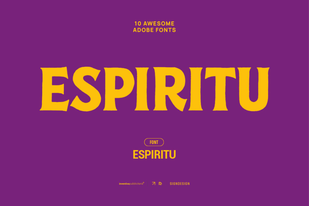 10 Font Adobe più trendy per insegne originali.