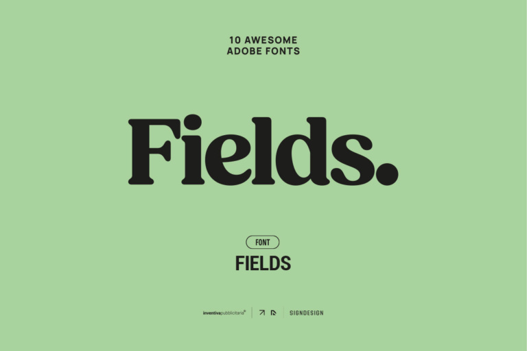 10 Font Adobe più trendy per insegne originali.