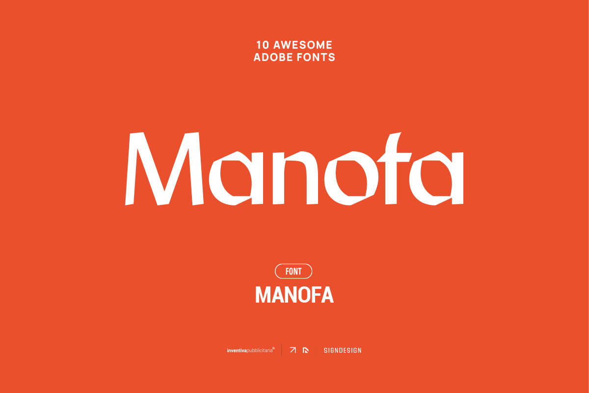 10 Font Adobe più trendy per insegne originali.