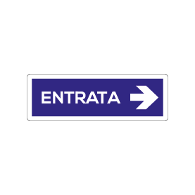 Adesivo Entrata con freccia