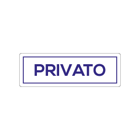 Adesivo Etichetta Privato